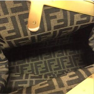 Fendi | Bags | New Auth Fendi First Bag Medium Black Napa Gold F Frame ...